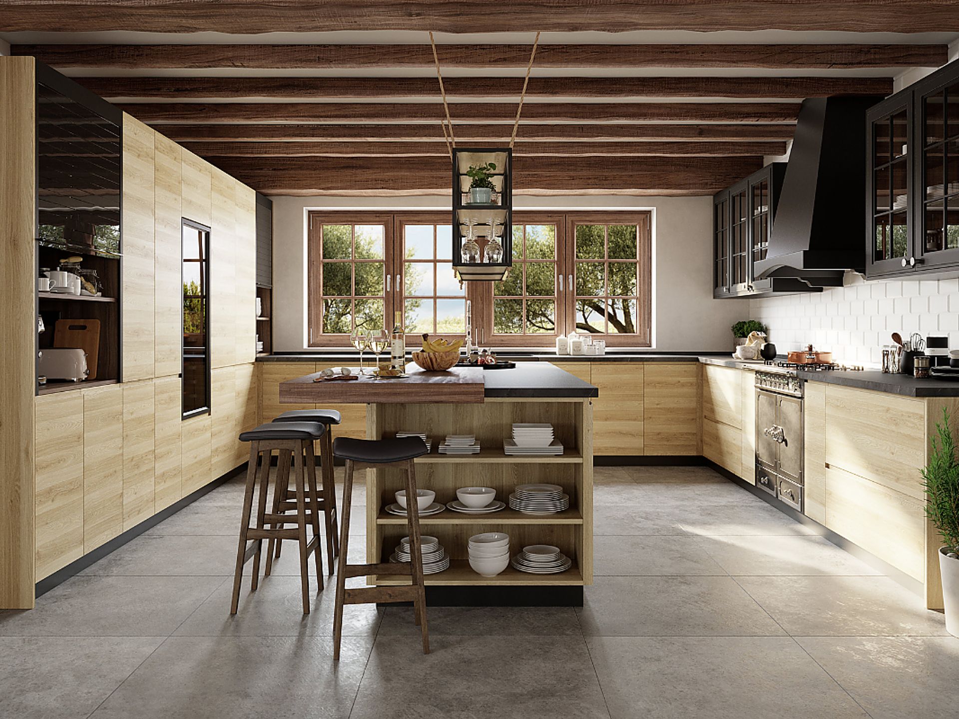 Cocinas Con Madera Noble Cocinas Con Suelos De Madera, ¿son Una Buena