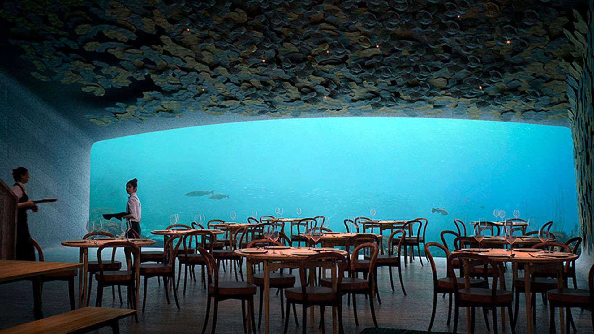 Under, una cena para dos bajo el mar noruego