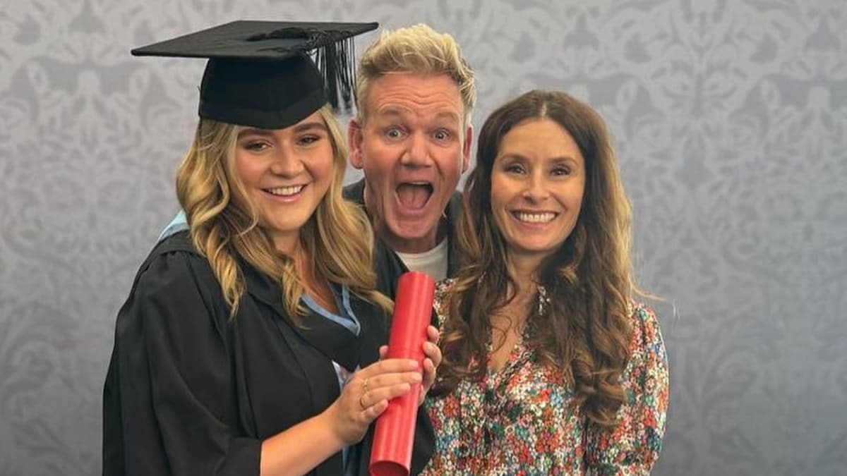 El chef Gordon Ramsay presume hija en su graduación: así es su gran familia