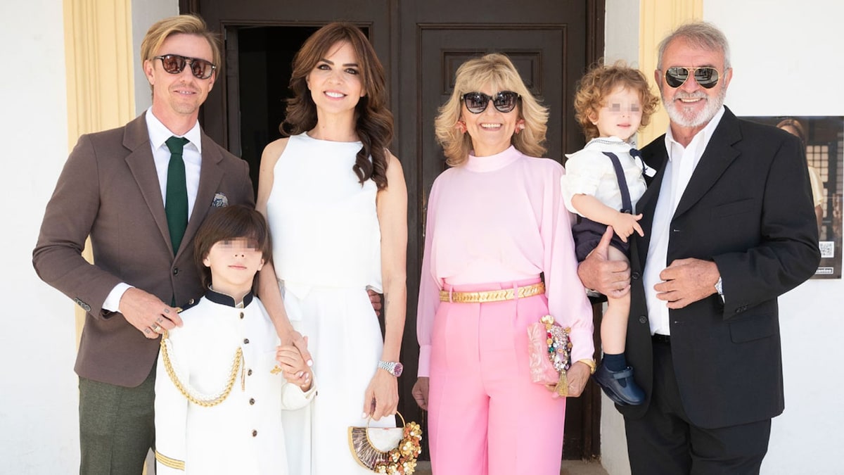 Romina Belluscio y Guti celebran la Primera Comunión de su hijo Enzo