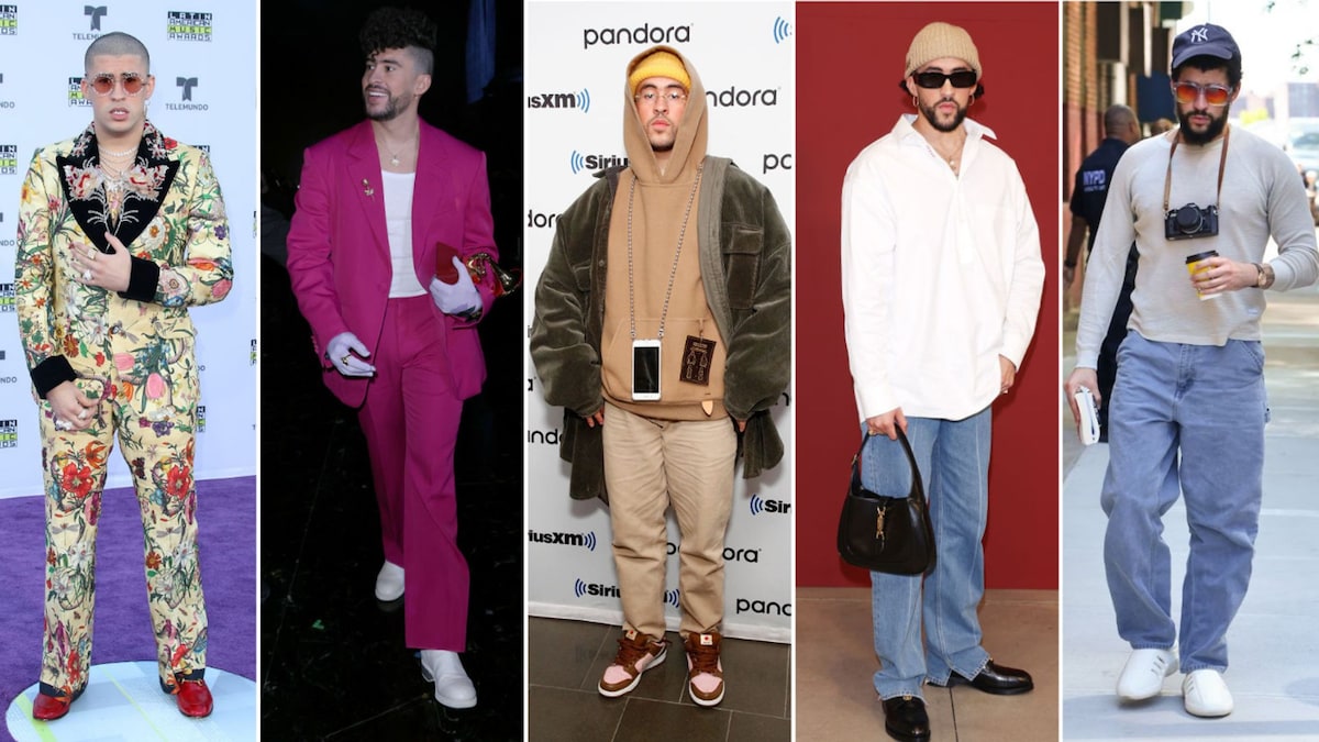 La impactante transformación del estilo de Bad Bunny a lo largo de su ...