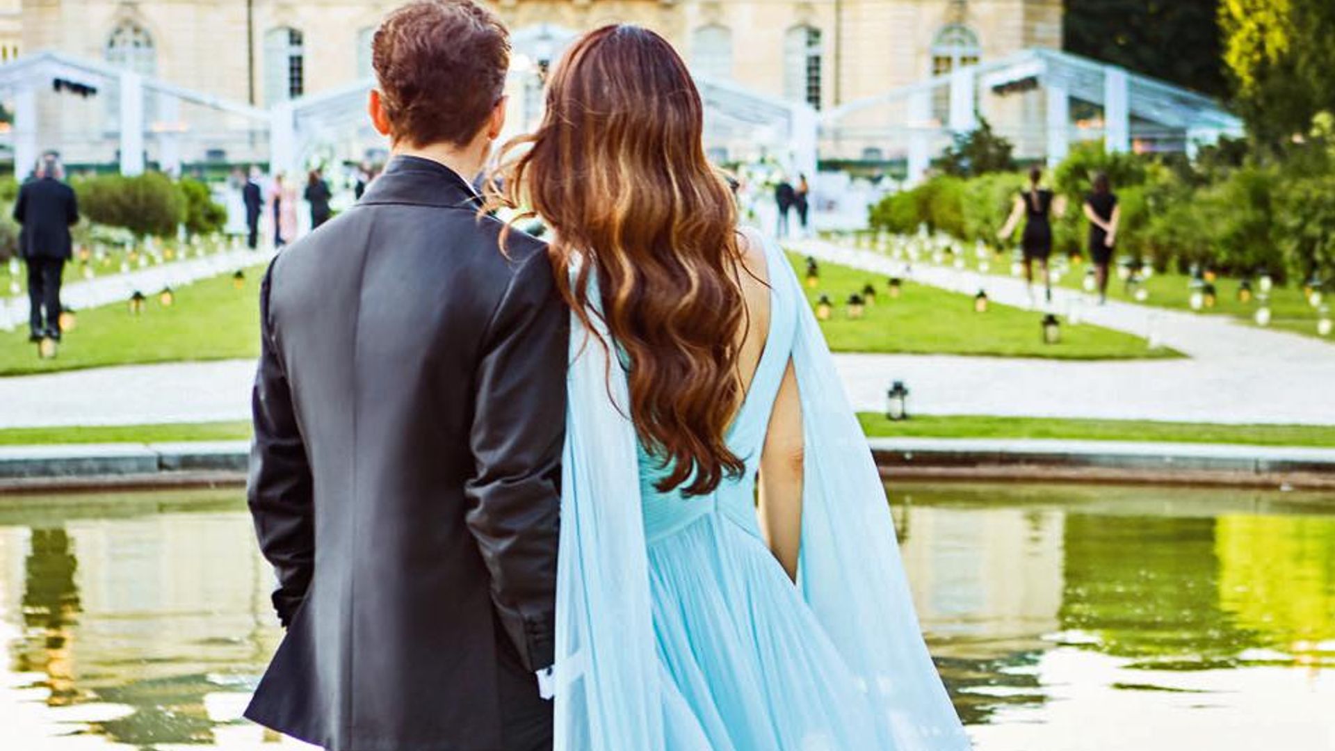 Luis Miguel y Paloma Cuevas en la boda del hijo de Rosa Clará