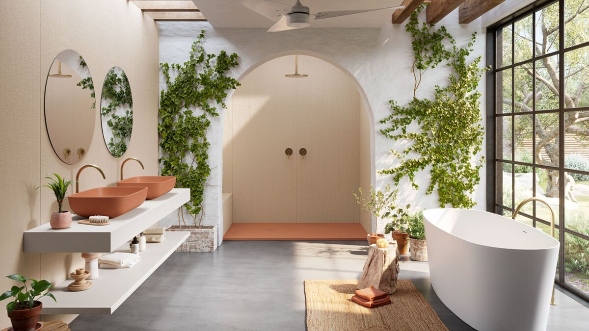 Los secretos de decoración de los baños rústicos