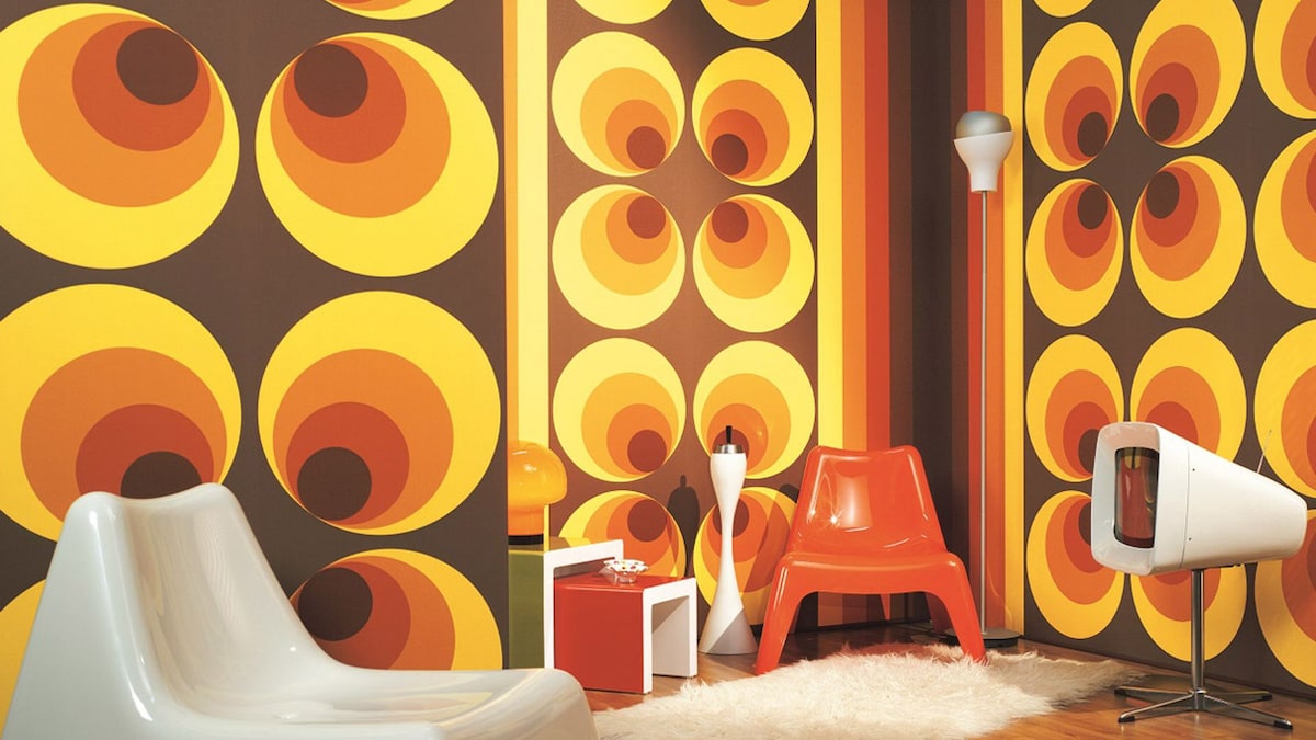 Son tendencia los papeles pintados que reinterpretan el estilo retro