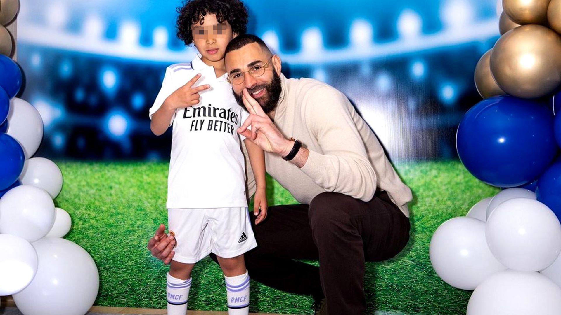 Benzema celebra el cumpleaños de su hijo con una espectacular fiesta