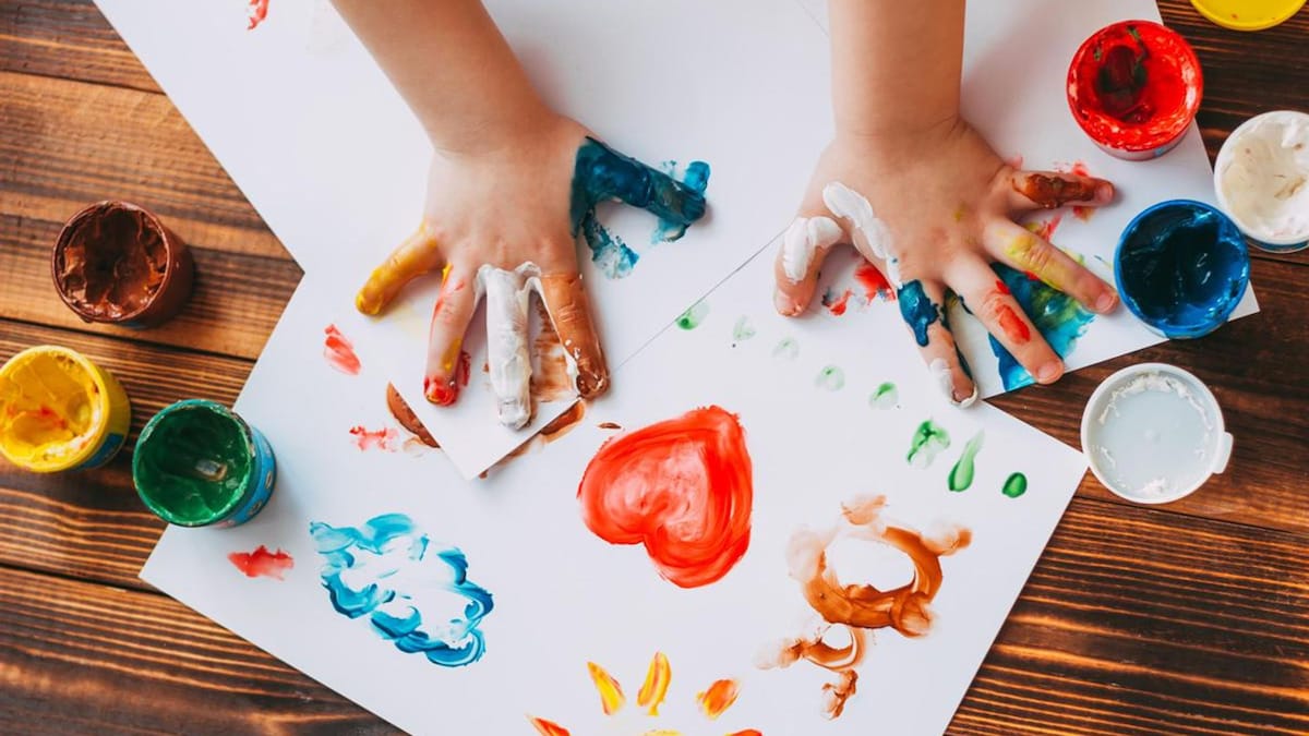 Beneficios para los niños de pintar con los dedos