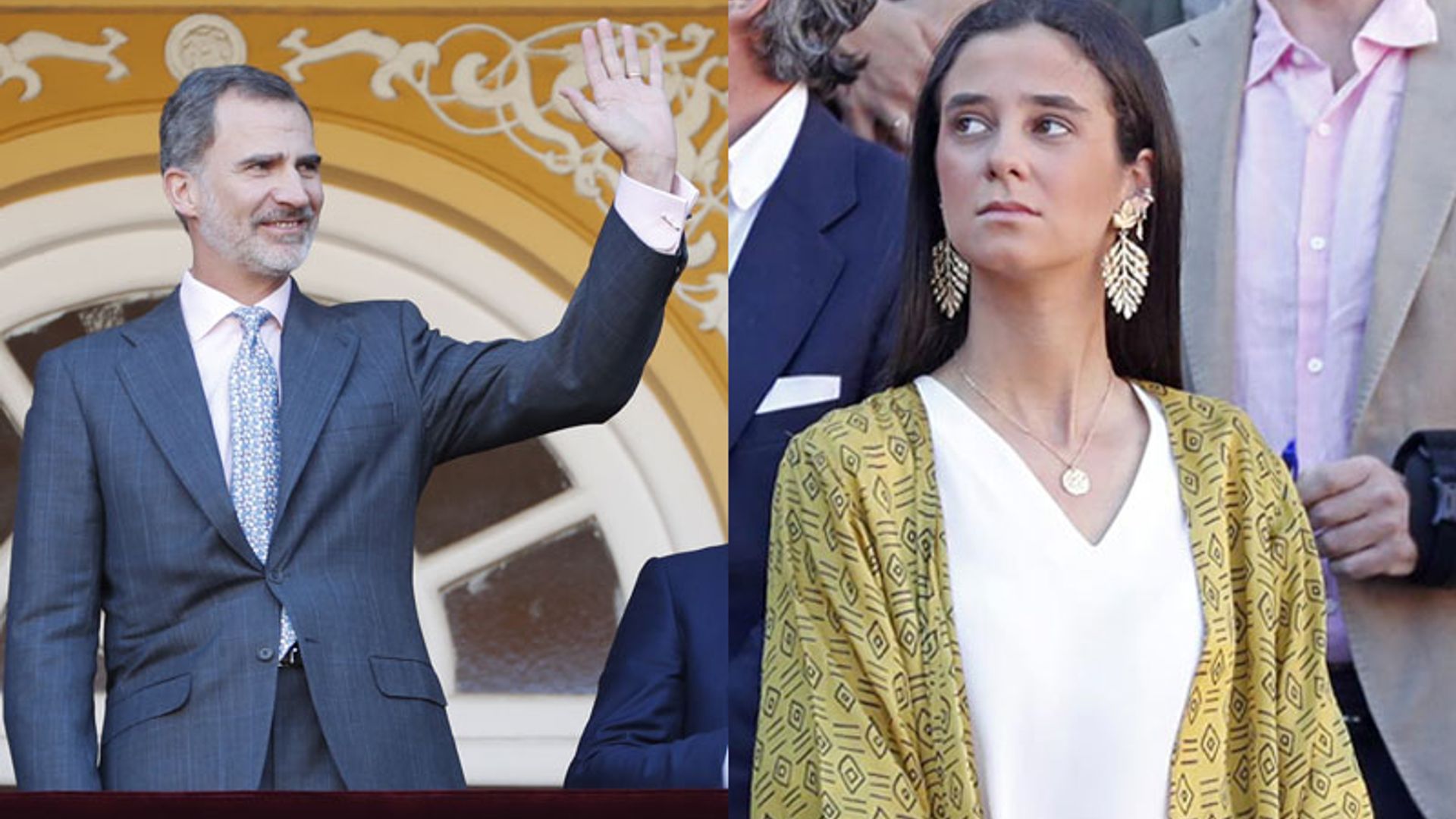 El rey Felipe VI y Victoria Federica en los toros