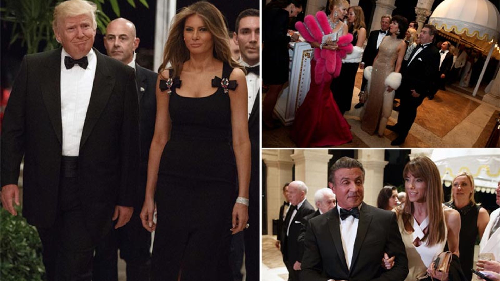 Cientos de invitados y un menú de lujo... Donald Trump brinda por el ...