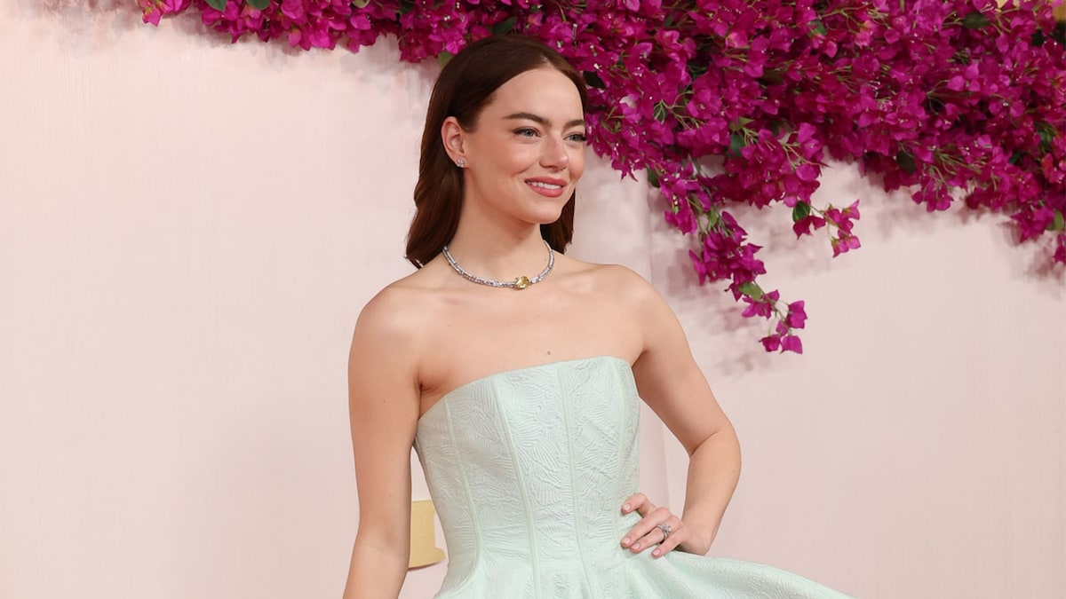 El vestido peplum de Emma Stone en los premios Oscar 2024