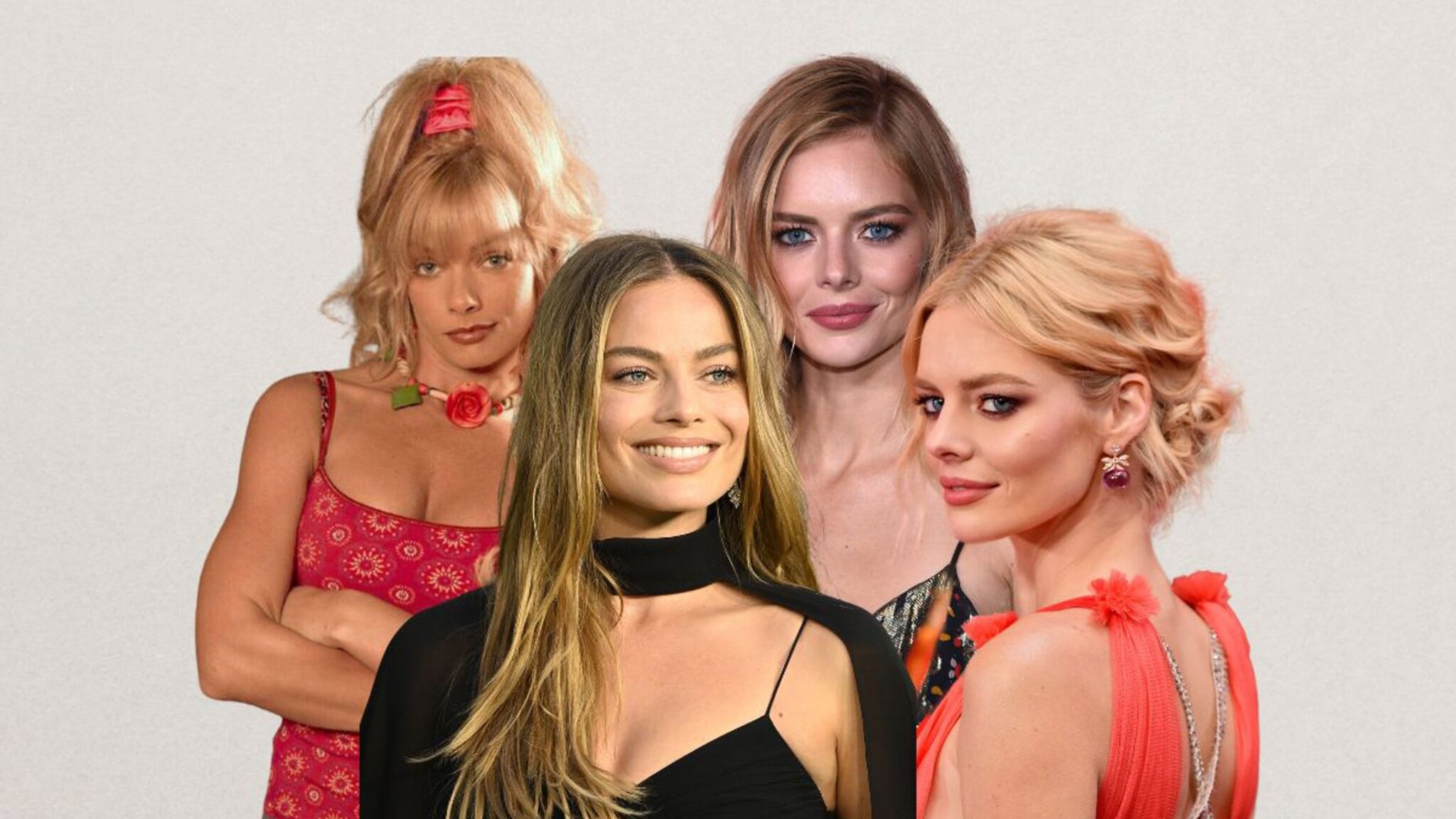 Actrices que son iguales: Margot Robbie, Emma Mackey, Jaime Pressly y Samara Weaving | ¡HOLA!