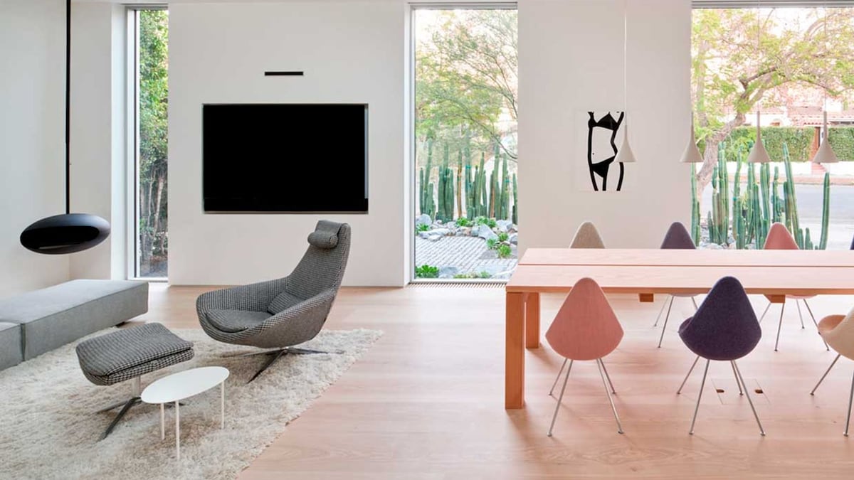 Una casa que es hogar, oficina y gimnasio