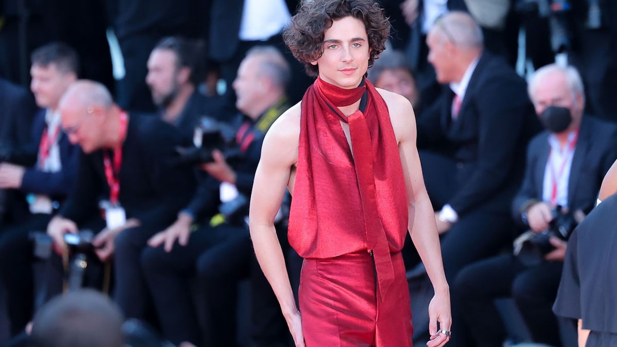 Timothée Chalamet desafía todas las normas de la moda en el Festival de ...
