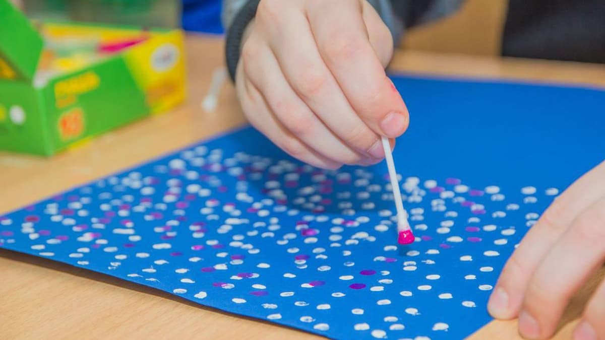 Manualidades fáciles con la técnica del puntillismo