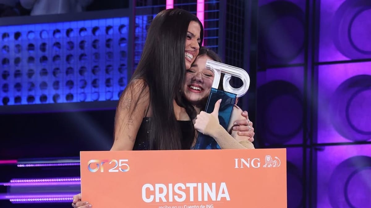 Cristina Lora, ganadora de 'OT 2025' en una gala de emociones y reencuentros: "Esto es lo más ...