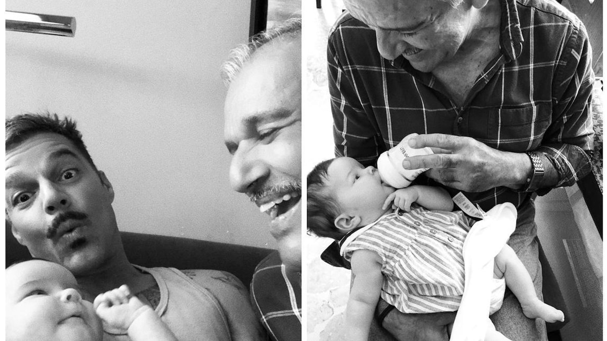 La faceta más tierna del papá de Ricky Martin como abuelito | ¡HOLA!
