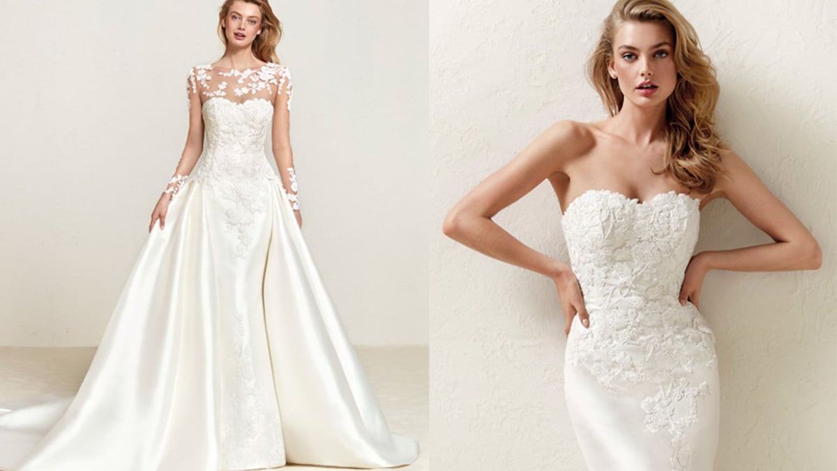 ¡Dos en uno! 12 Vestidos de novia para un 'doble look' en el día de tu boda
