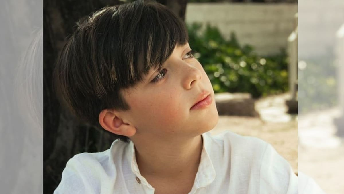Enzo, the son of Guti and Romina, debuts as an actor on the age of 11 ...