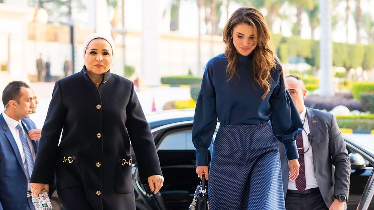 Rania de Jordania y su look en el Cairo | ¡HOLA!