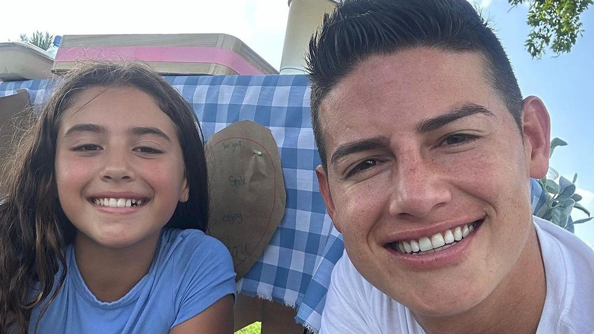 James Rodríguez recibe una grata sorpresa de su hija por su cumpleaños ...
