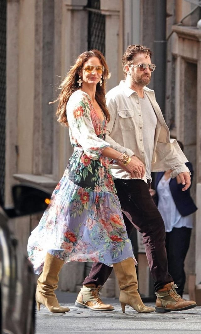 Gerard Butler y Morgan Brown, dos enamorados en Italia