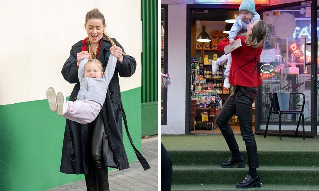Amber Heard y su hija, Oonagh Paige, cada vez más integradas en España