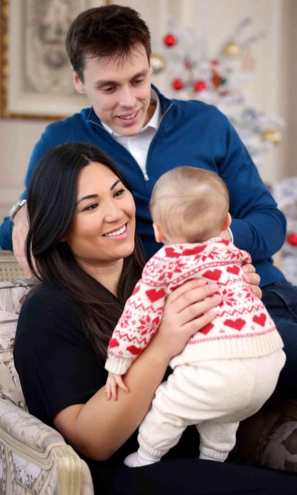 Louis y Marie Ducruet presentan a su hija, Victoire