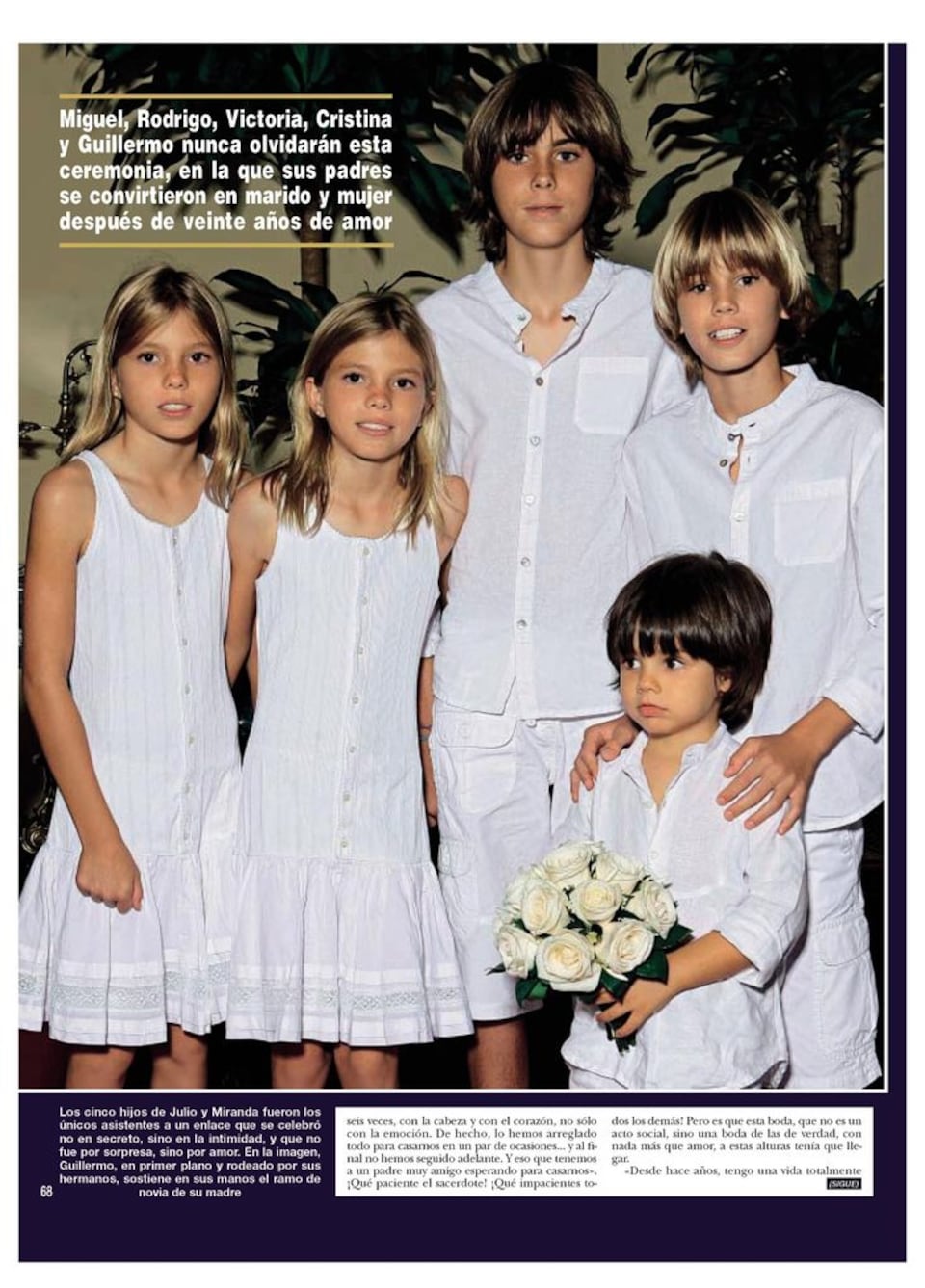 Julio Iglesias y Miranda Rijnsburger celebran 12 años de casados ...