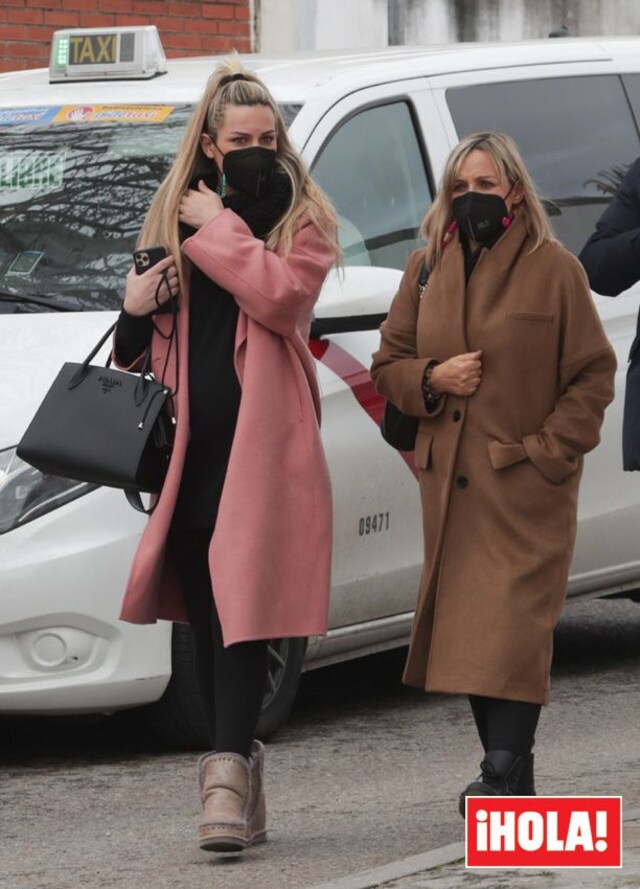 Edurne acude a una revisión médica en la recta final de su embarazo