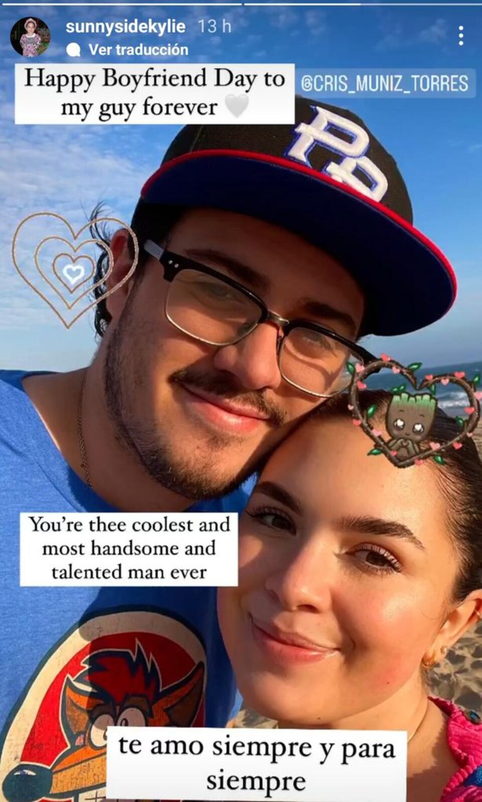 Kylie Jane Marco y su romántico mensaje a Cristian Muñiz | ¡HOLA!