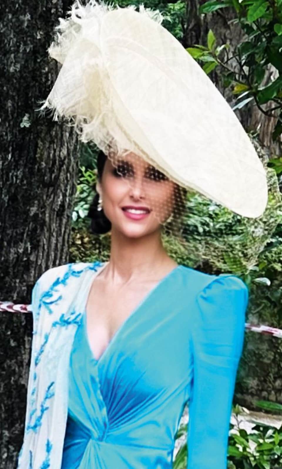 Paloma Cuevas, la invitada más elegante en la boda de Carmen Ballesteros