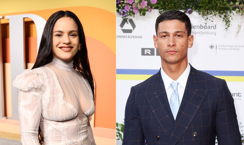 Rosalía le enseña el 'Aserejé' a su nueva pareja, el actor Emilio Sakraya, en su primera ...