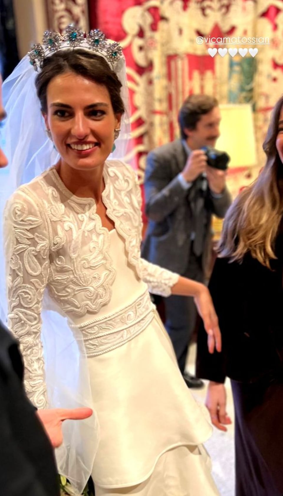 La boda de Victoria Matossian, nieta de Tessa de Baviera, desde dentro ...