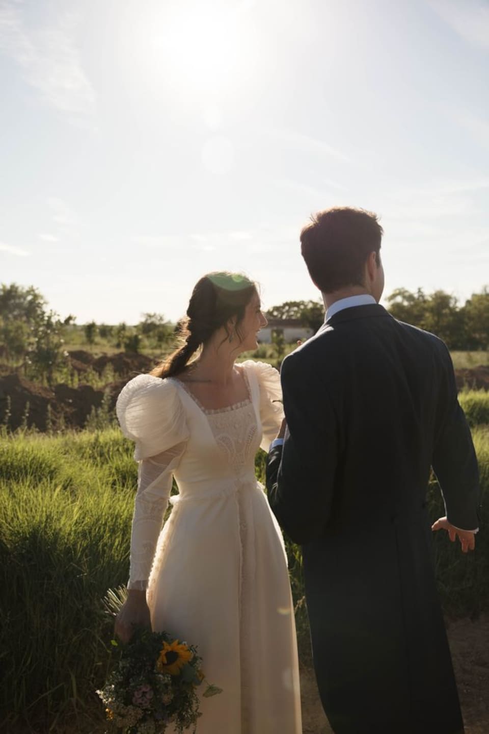 El vestido de novia de inspiración medieval y mangas con volumen para ...