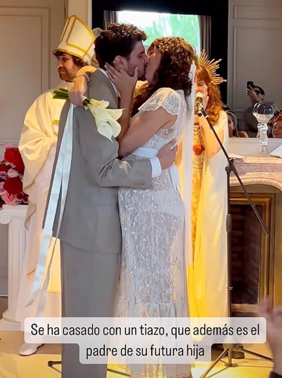 La actriz Silma López posa radiante en la recta final de su embarazo