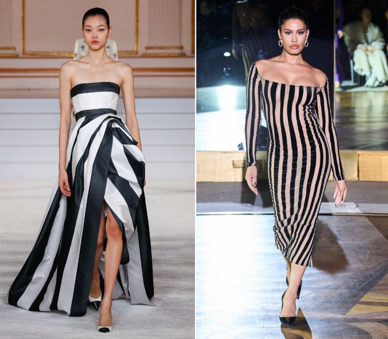Vestidos de rayas verticales que estilizan la figura