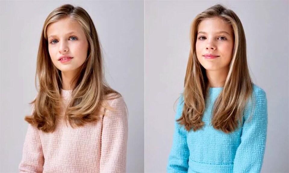 Los nuevos retratos oficiales de la princesa Leonor y la Infanta Sofía