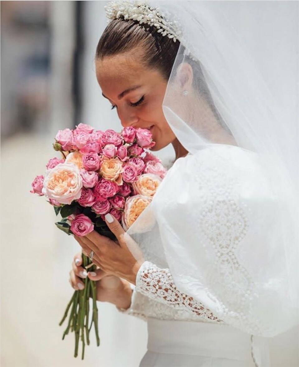 Ramos de novia color rosa para bodas de primavera y verano