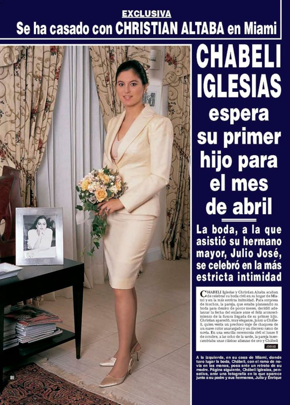 Chábeli Iglesias y Christian Altaba cumplen 20 años de casados , así ...