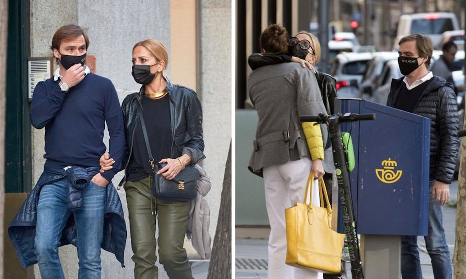 Marta Sánchez y Federico León dan un romántico paseo por Madrid