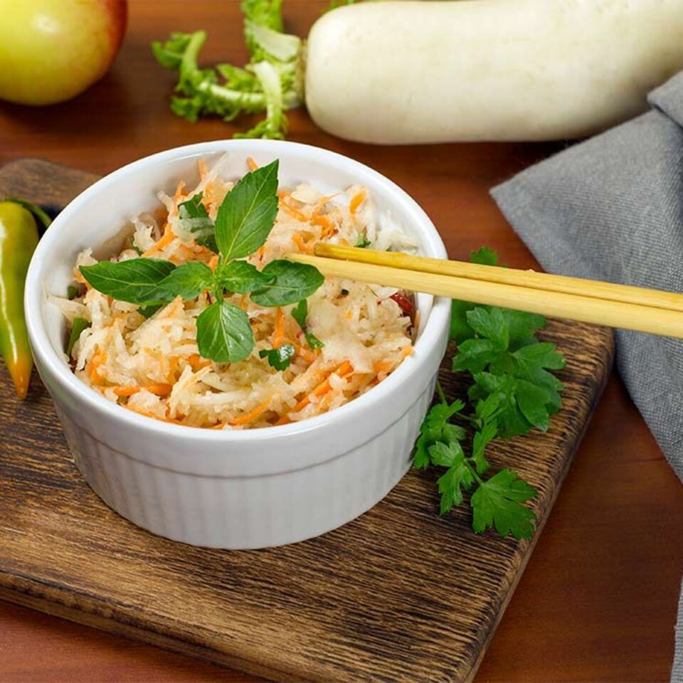 Qué es el daikon o rábano japonés y cómo cocinarlo