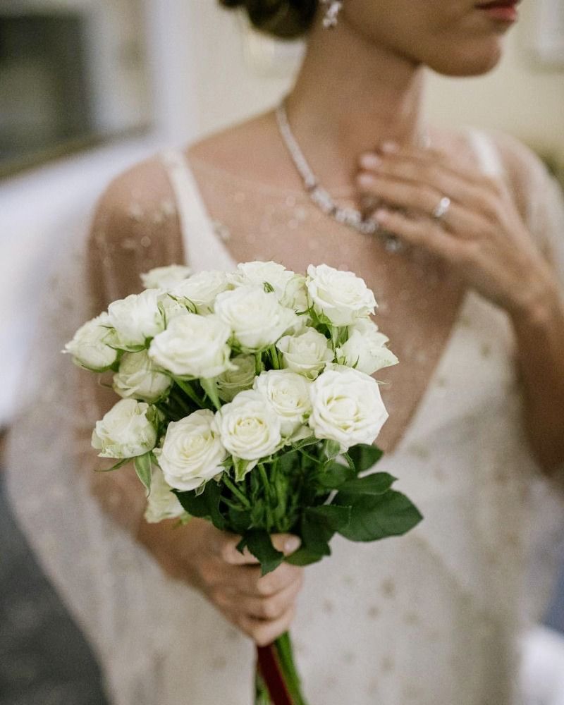 Ramos de novia de un solo tipo de flor