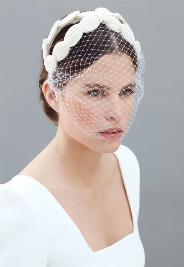 Diademas de redecilla para novias, la gran tendencia