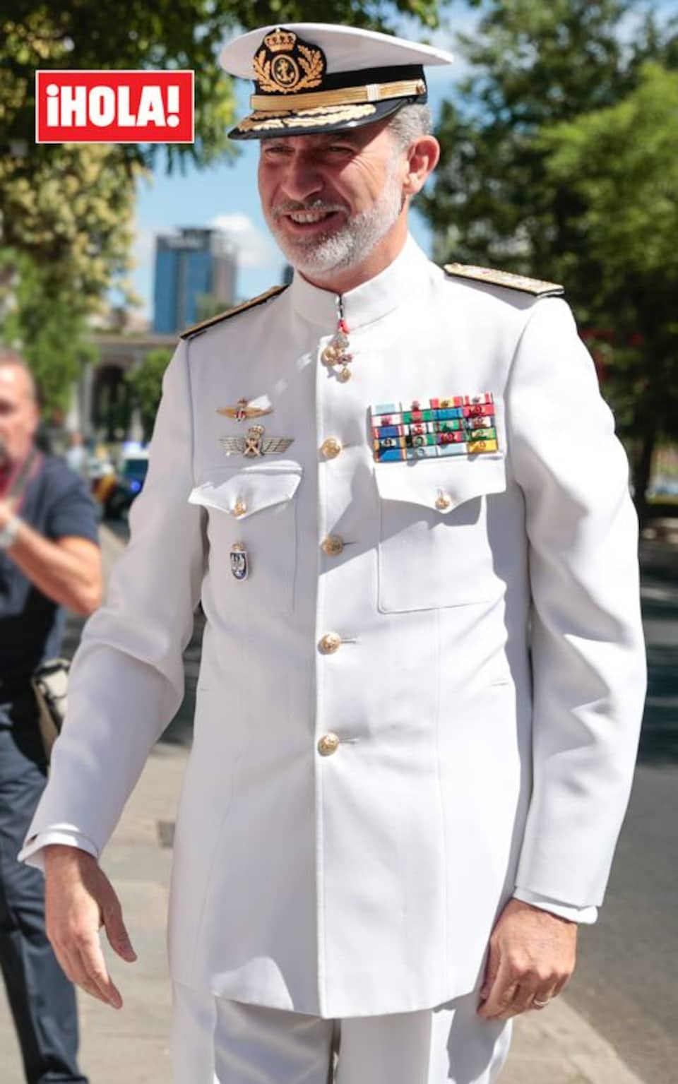 El rey Felipe presume de canas