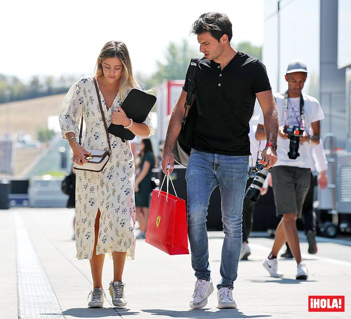 Isabel Hernáez acompaña a Carlos Sainz Jr. en su importante cita en Hungría