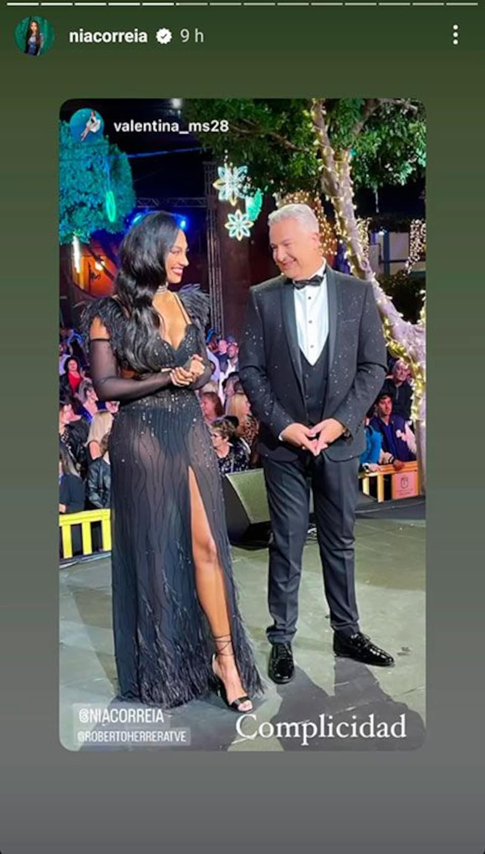 Nia Correia, de 'Operación Triunfo', sorprende con un espectacular vestido el día de Nochevieja