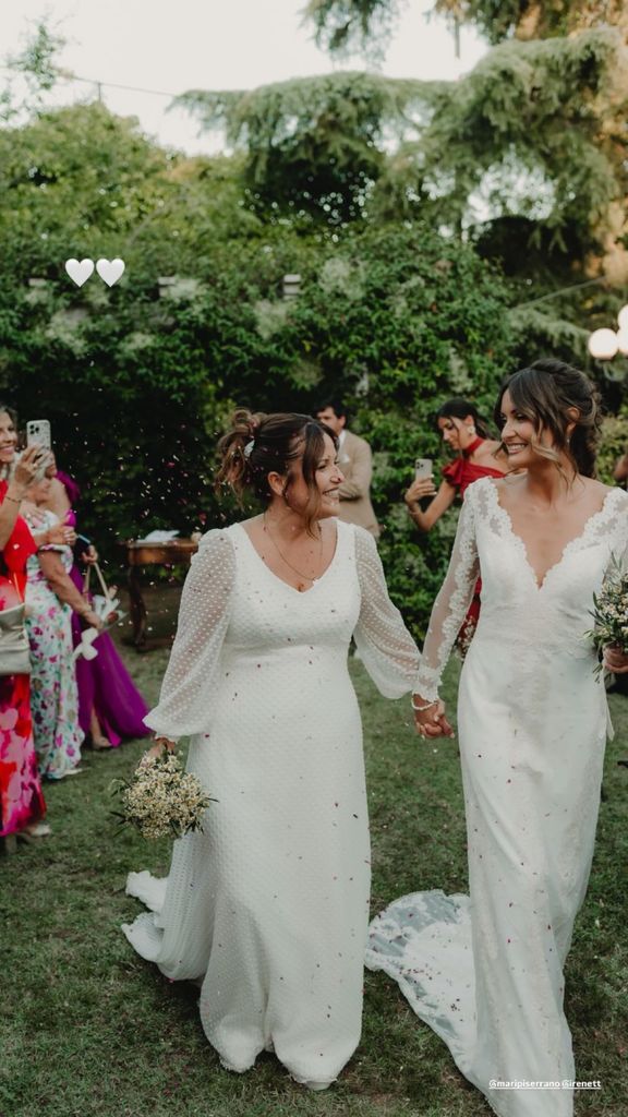 Así ha sido la boda televisiva de María Serrano e Irene Tejera junto a ...