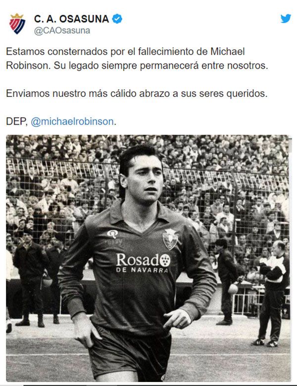 Michael Robinson: reacciones a su muerte