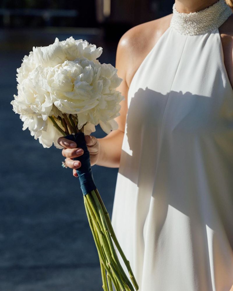 Ramos de novia de un solo tipo de flor
