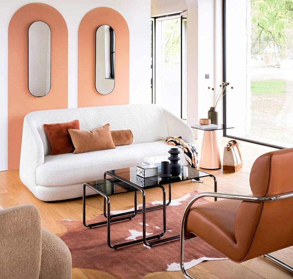 Efectos que se logran pintando las paredes en dos colores