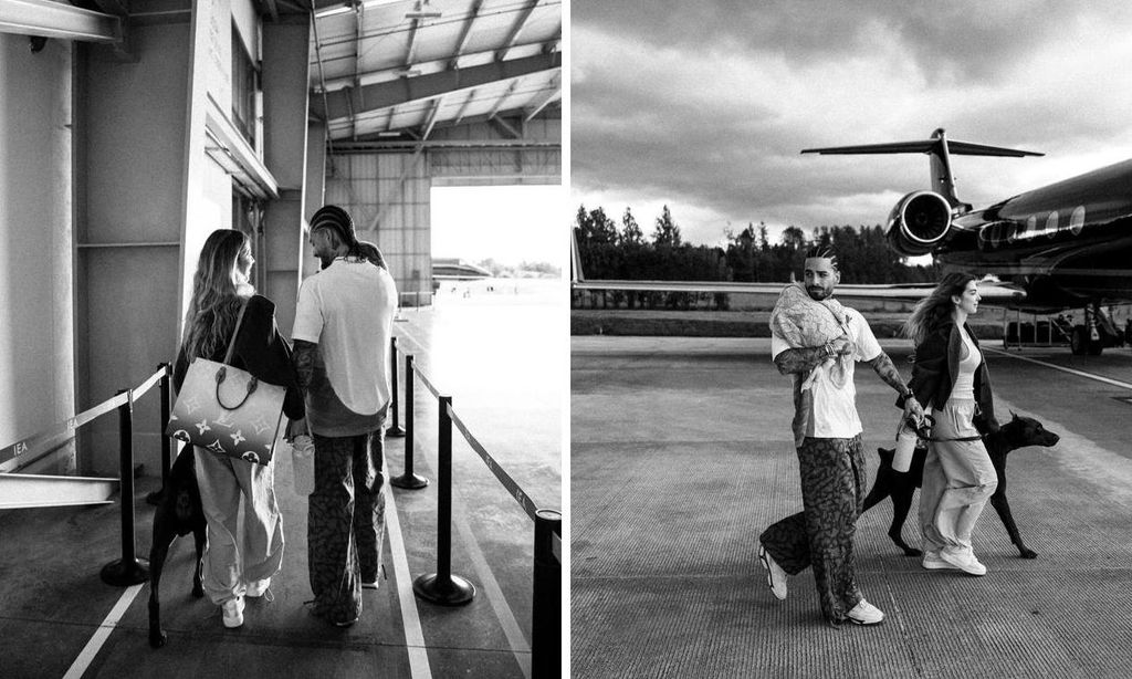 Maluma, el papá más feliz, comparte el primer viaje en avión de su hija ...
